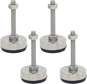 Amazon.co.jp: 4pcs/pack Machine Leveling Foot, Iron Adjustable ...