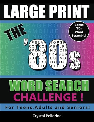 The '80s Word Search Challenge !: Pellerine, Crystal: 9781738860500 ...