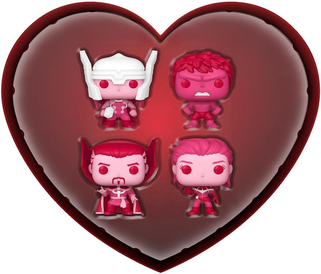 Amazon.com: Funko Pocket POP: Marvel Classic Val Box 4 Pack Happy ...