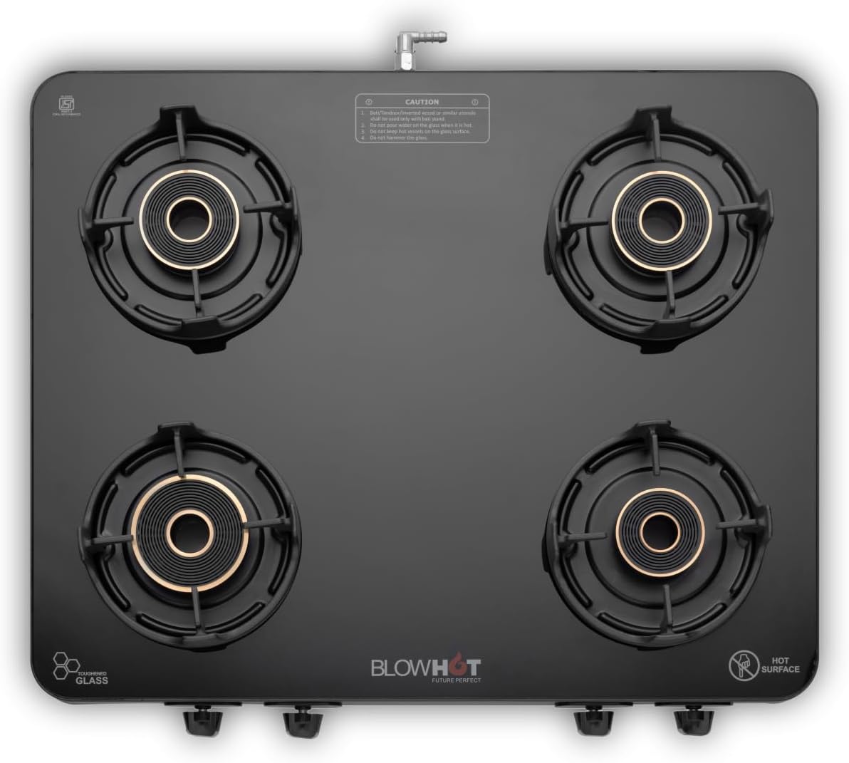 BLOWHOT Design ISI certified Sapphire Manual 4 Burner Slimmest Gas ...