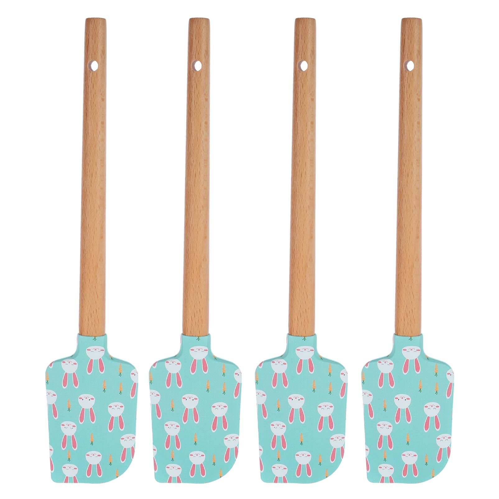 Amazon.com: Hemoton 4pcs Rabbit Pattern Easter Jar Spatula Kitchen ...