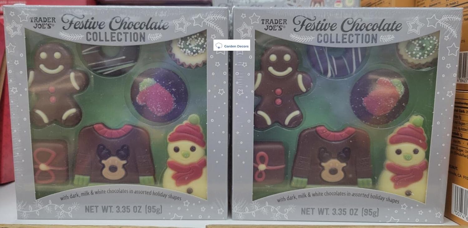 Amazon.com : Trader Joe's Festive Chocolate Collection 3.35oz 95g (Two Boxes) : Grocery ...