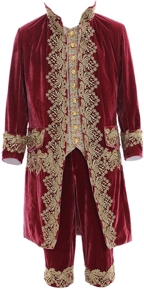 Amazon.com: CosplayDiy Men's 18th Century Regency Era Ren Faire ...