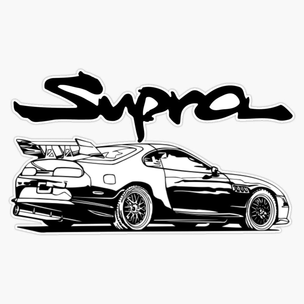 Amazon.com - Supra Vinyl Waterproof Sticker Decal Car Laptop Wall ...