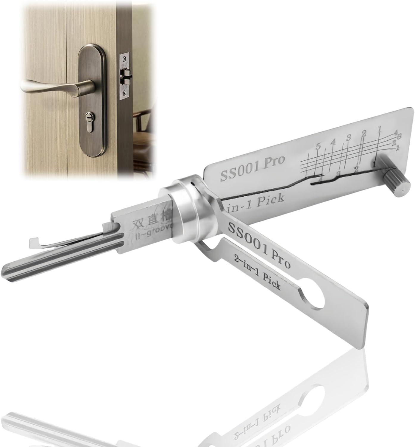 Ma/Ster Key Decoder Lock Picking Tool,2 in 1 Lock Pick & Decoder,Lo/ck ...