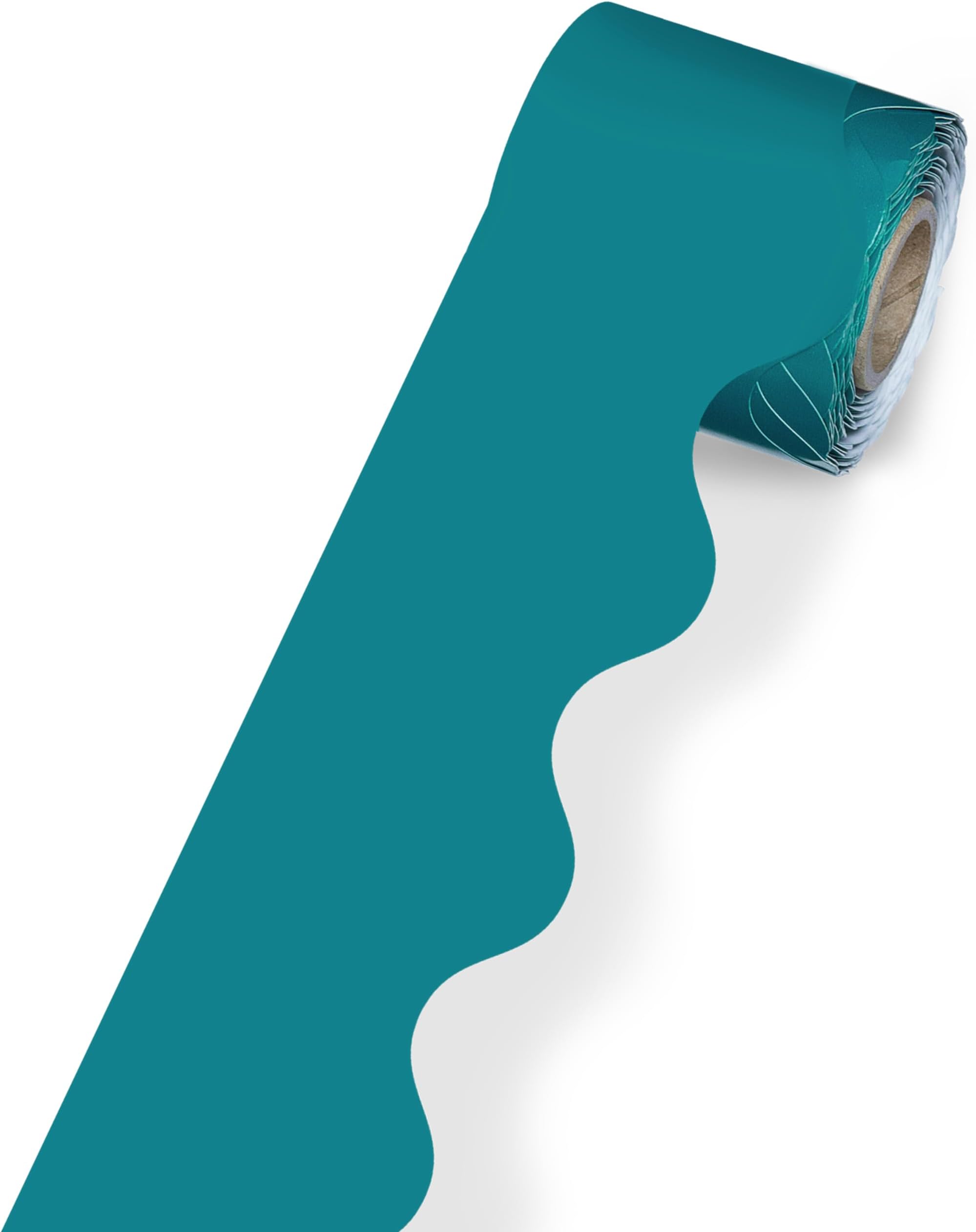 Amazon.com: Carson Dellosa 36 Ft Scalloped Teal Bulletin Board Borders ...