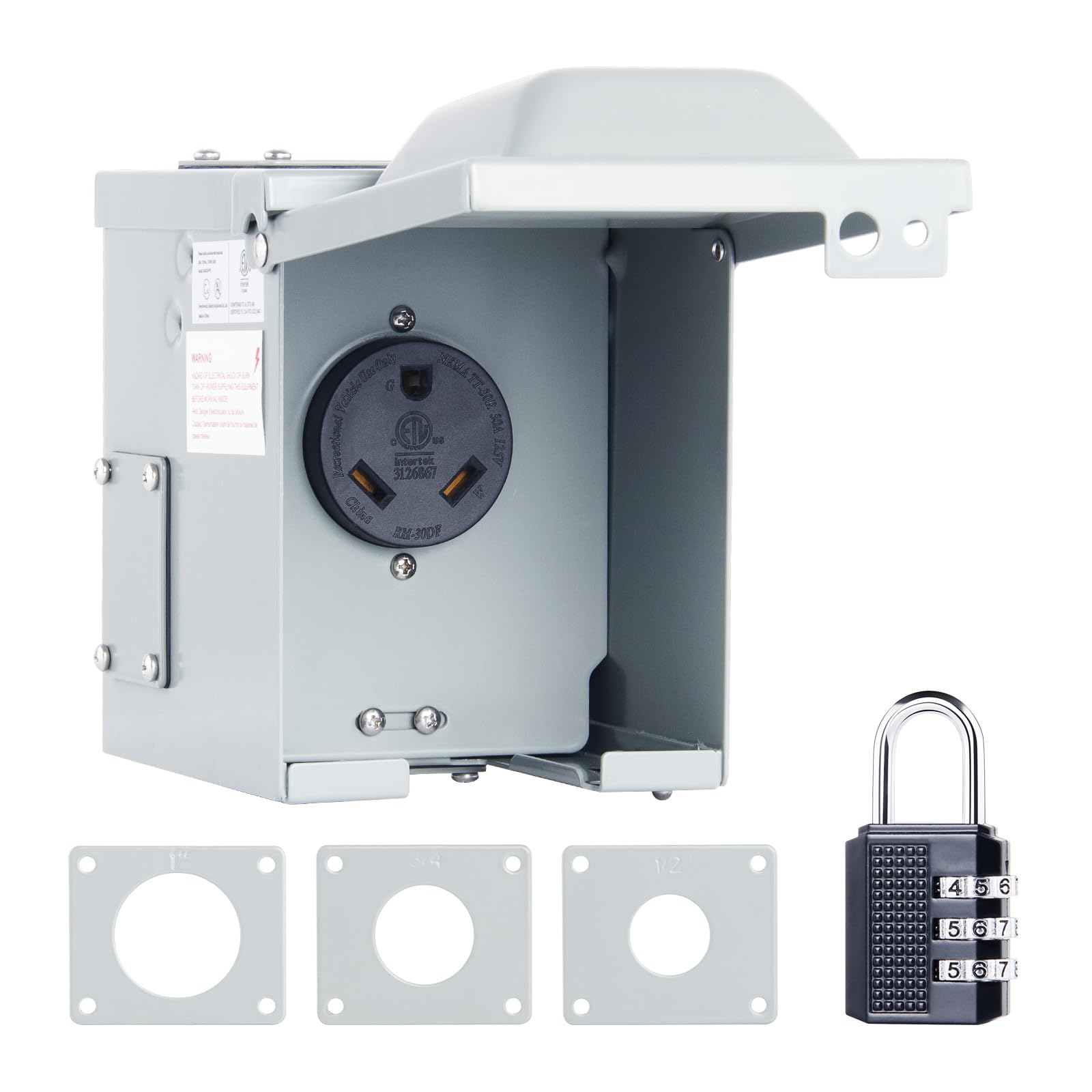 Buy Gerguirry 30 Amp RV Power Outlet Box, Nema TT-30R 125V RV ...