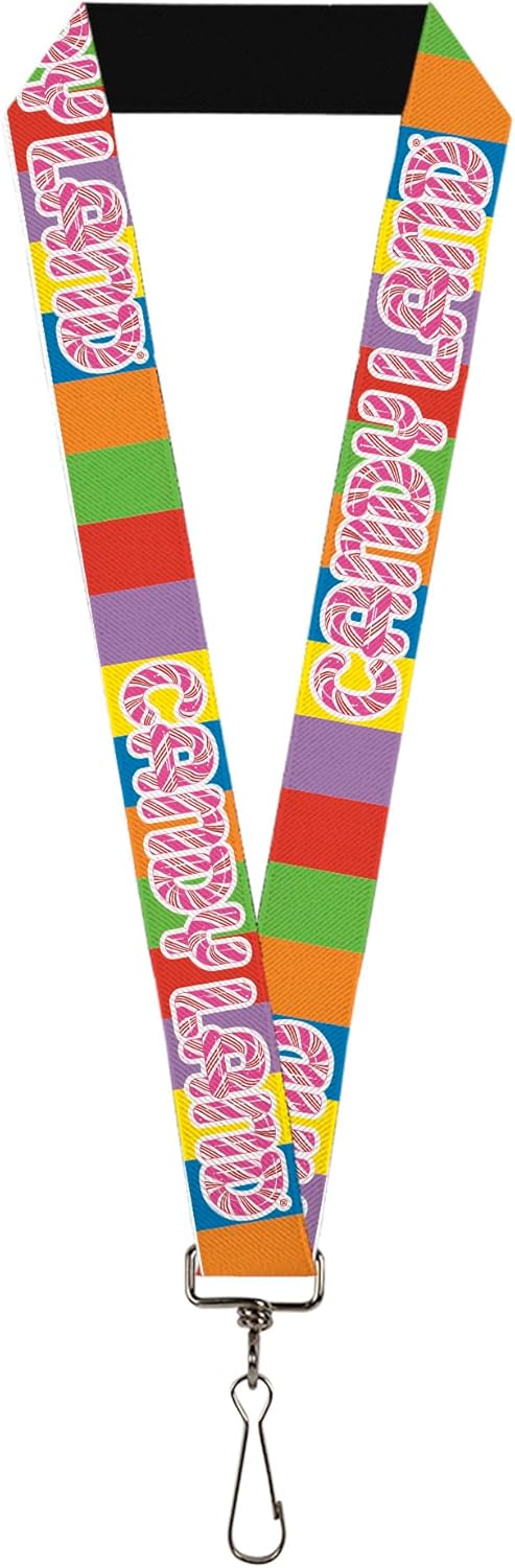 Amazon.com: Hasbro Lanyard, Candy Land Game Logo Color Blocks Multi ...