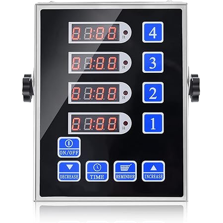 Amazon.com: YOOYIST Commercial 4 Channel Kitchen Timers Digital ...