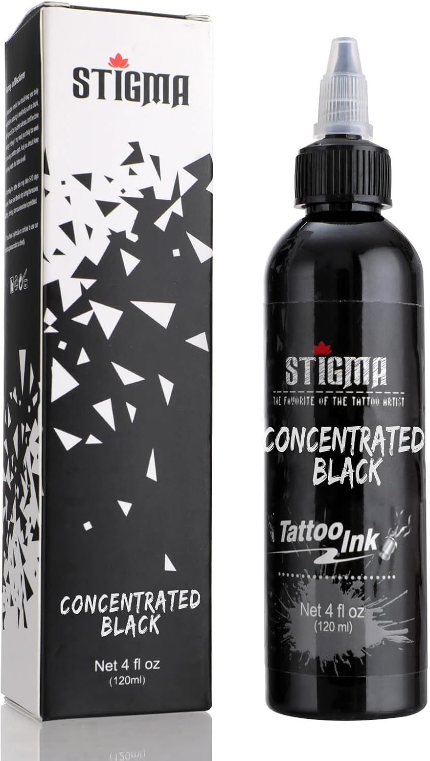 Amazon.com: STIGMA Tattoo Ink Black 4 OZ 120ml Lining, USA Standard ...
