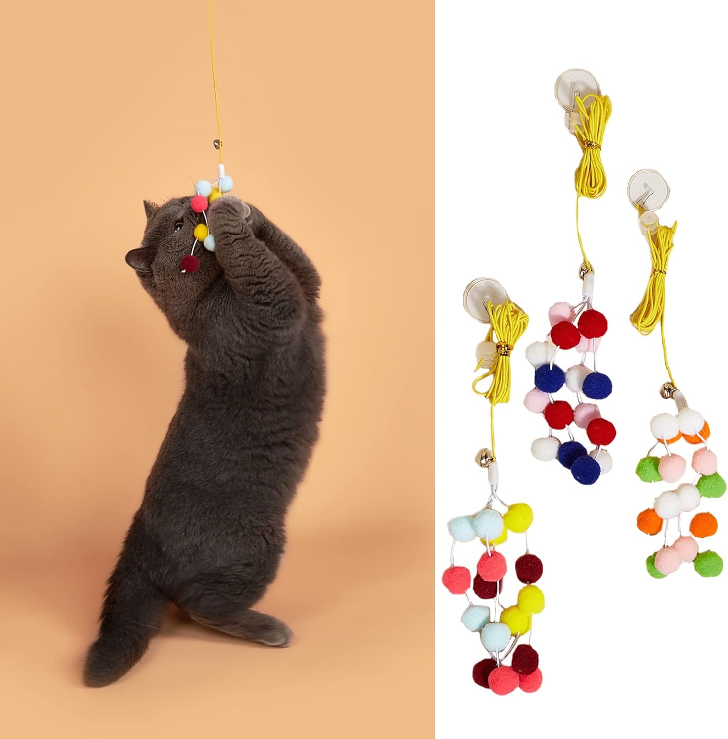 Amazon.com : Cat Toys, Pet Cat Teaser Toys, Cat Teaser Wand Toys, Cat ...