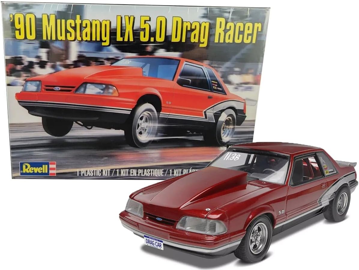 Amazon.com: Level 5 Model Kit 1990 LX 5.0 Drag Racer 1/25 Scale Model ...