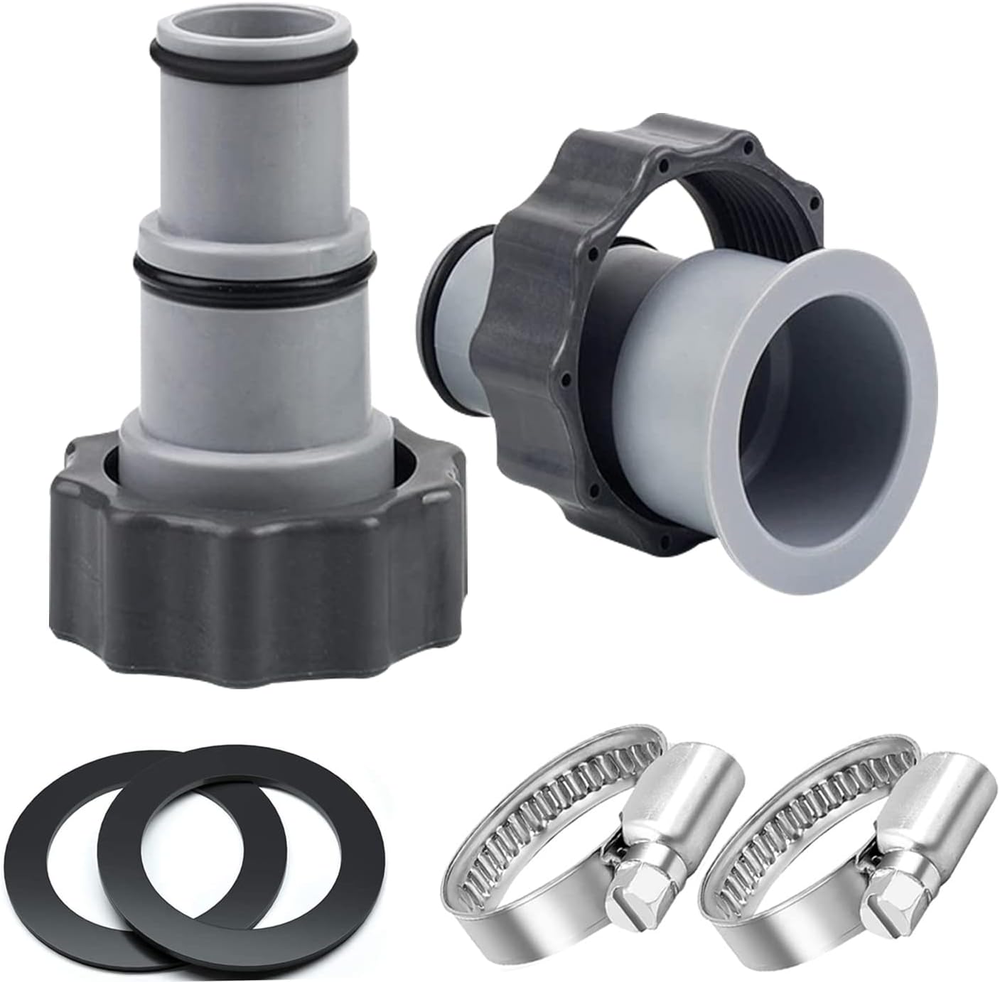 Pool Adapter A für Intex Pool I 2 Stück Anschlussset Schlauchadapter ...
