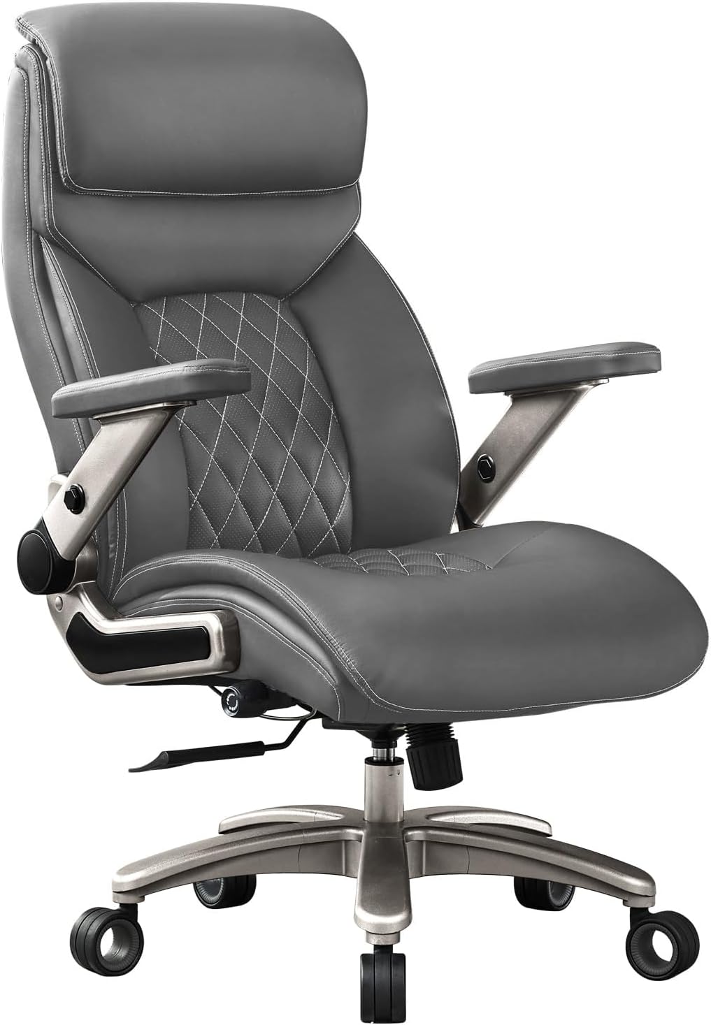 Amazon.com: VizysxlCorp Big and Tall Office Chair with 5D Flip Arms, PU ...