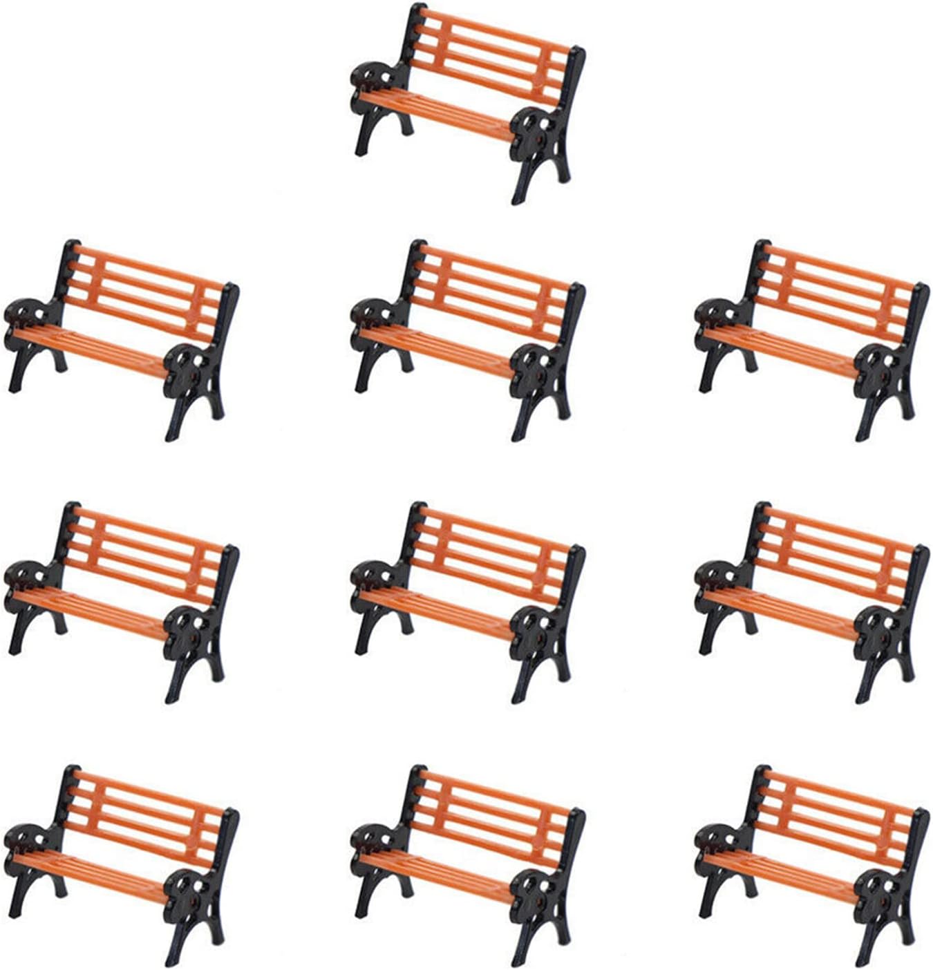 URPIZY Modello Park Panca, 10pcs Modello Treno Piattaforma Park Street ...