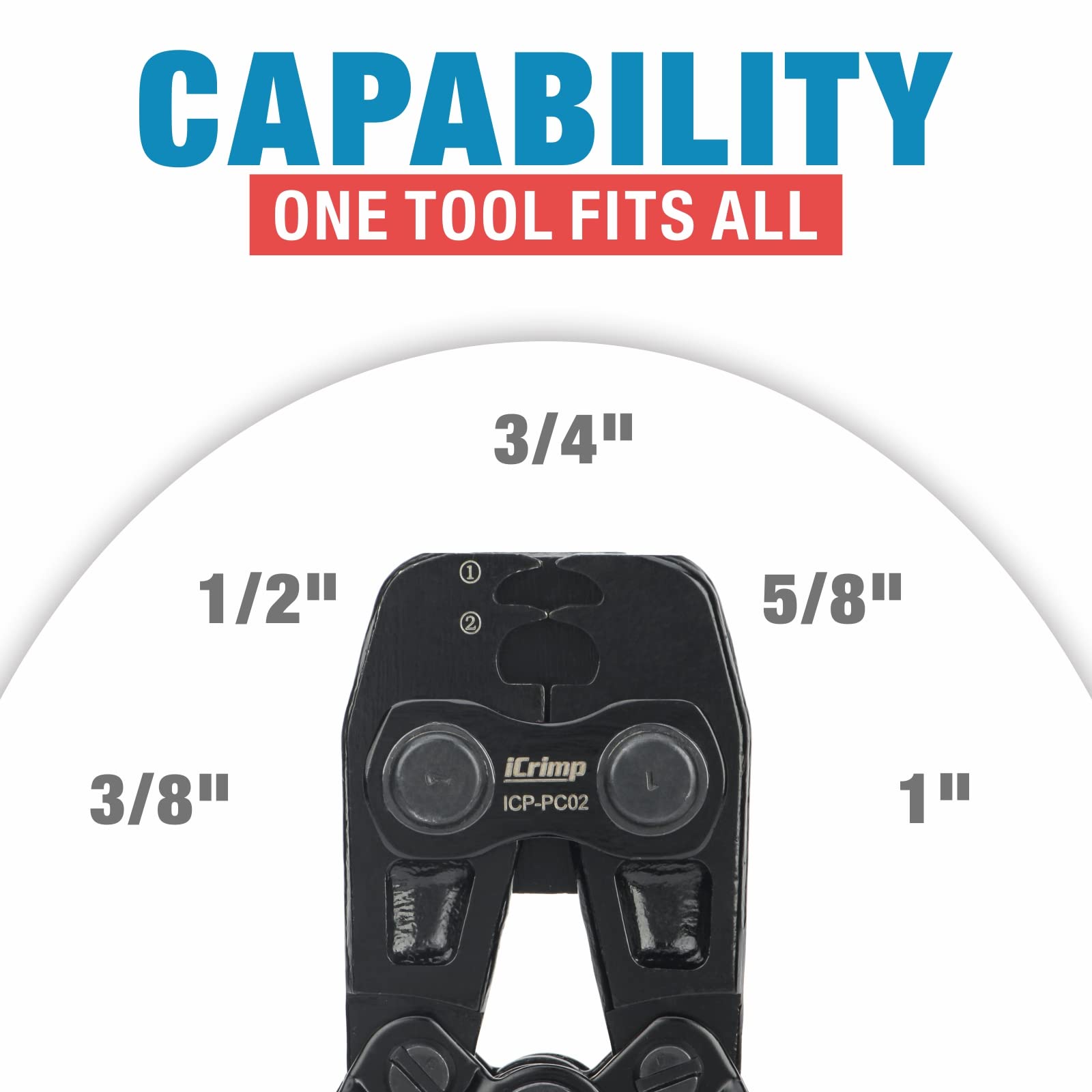 Snapklik.com : iCrimp PEX Clamp Cinch & Removal Tool For 3/8-in To 1-in ...