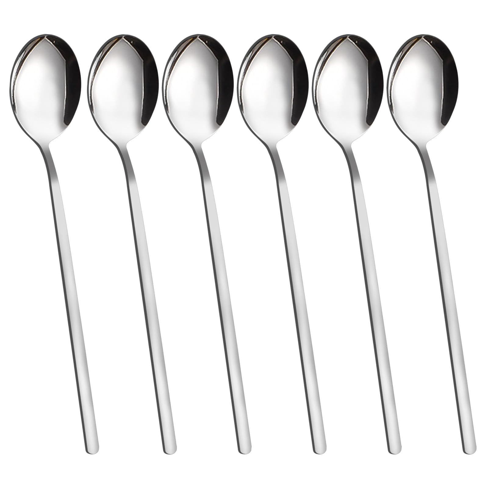 Amazon.com: VANRA Soup Spoons Long Handle for Eating 8.5 inch Korean ...