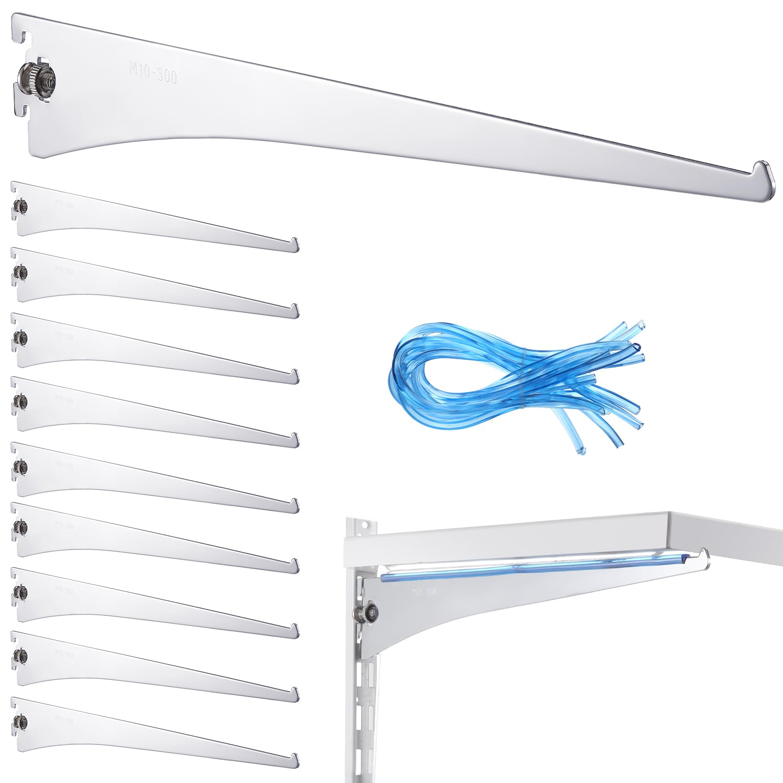 Snapklik.com : Gisafai 10 Pack Shelf Bracket Adjustable Shelving ...