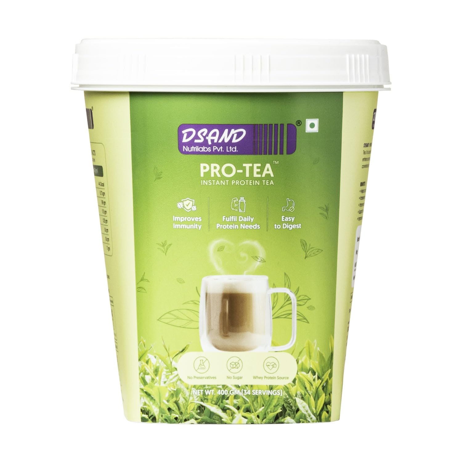 DSAND Pro-Tea Instant Protein Tea | Improves Immunity | Easy To Digest ...