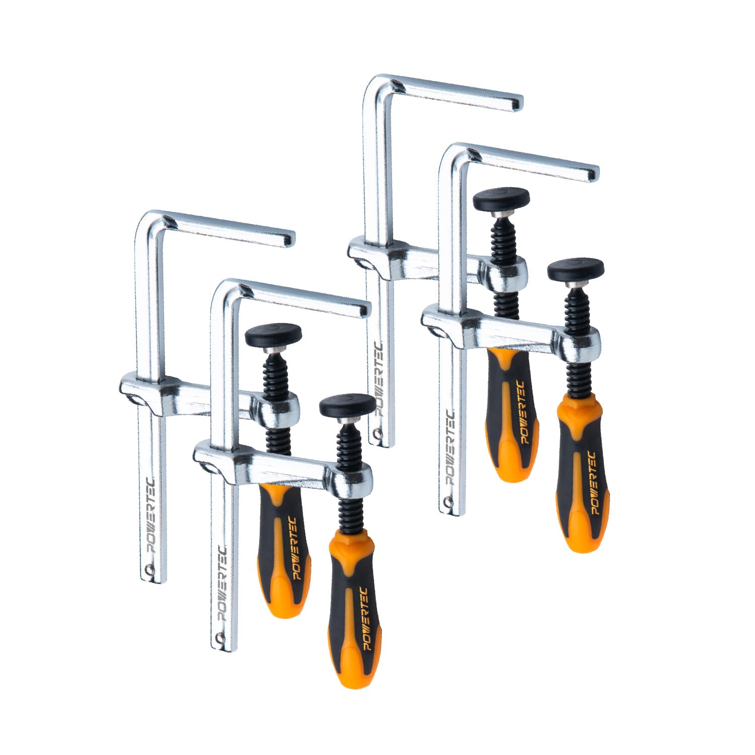 Snapklik.com : POWERTEC 4PK Quick Screw Guide Rail Clamp For MFT Table ...