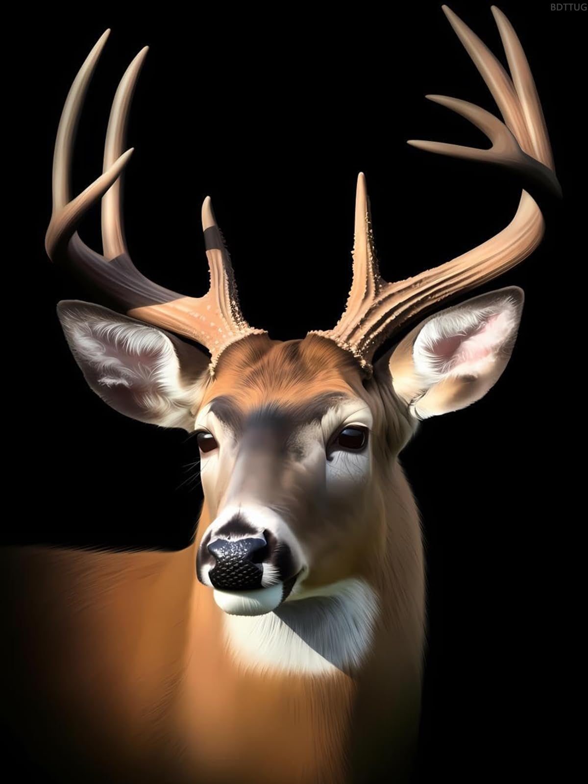 Amazon.com: BDTTUG Buck with Deers Head Funny Diamond Painting Kit for ...