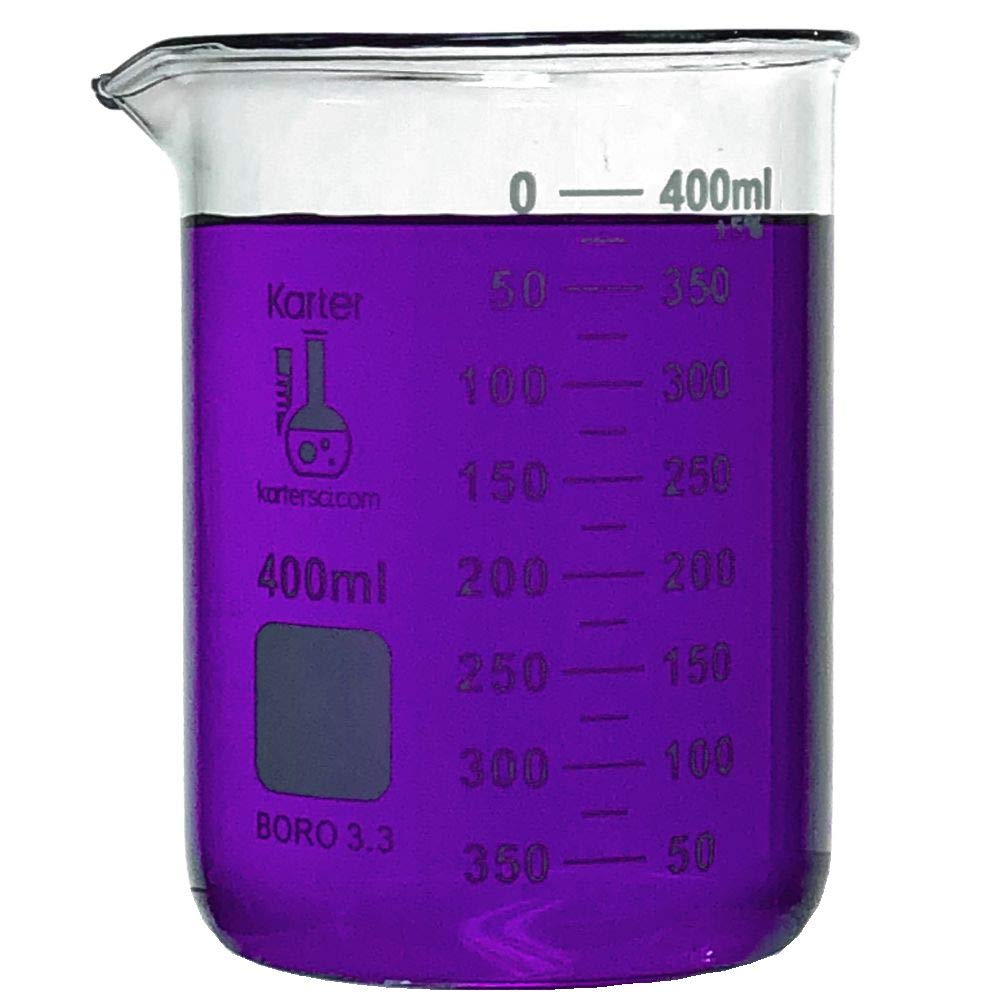 Beakers Glass Eisco Labs: 400ml Graduated Beaker Low Form With Spout ...