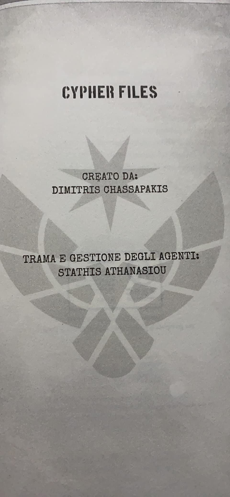 Cypher files. Il thriller game. Con QR Code : Chassapakis, Dimitri, Visonà, Lucia: Amazon.it: Libri