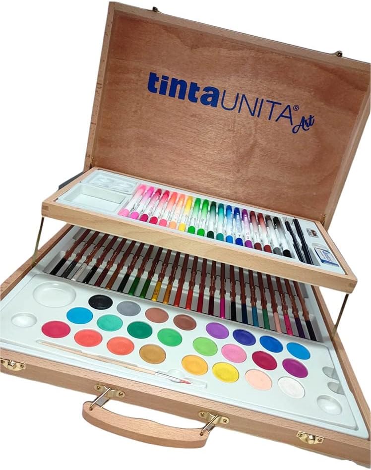 Tinta Unita Valigetta Maxi 108 Colori Pastelli a matita Colori classici ...