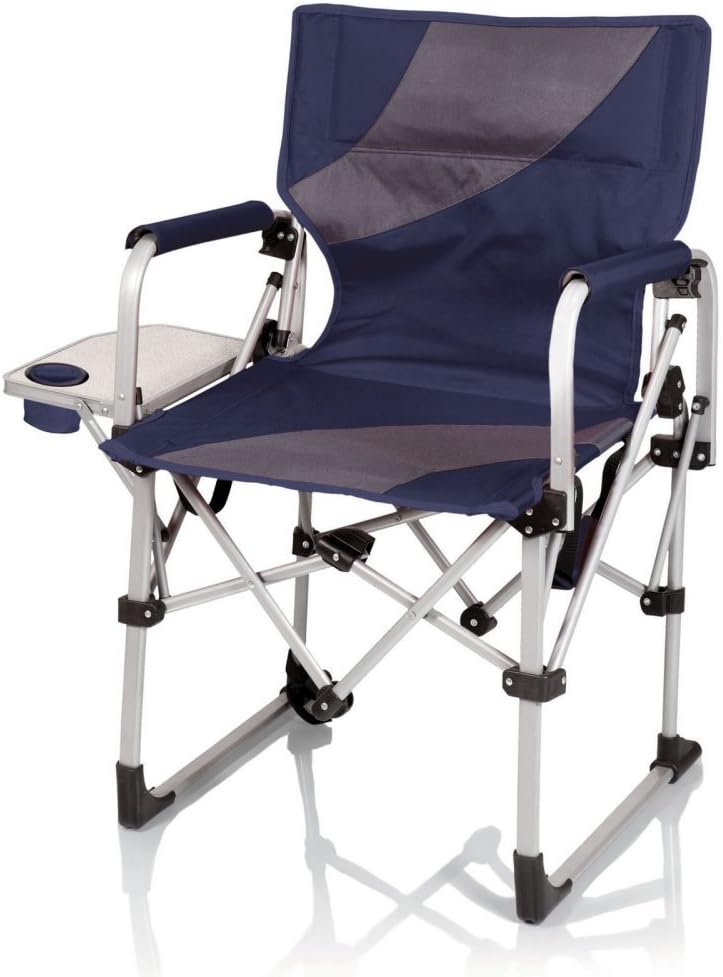 Amazon.com: Picnic Time Meta Portable Folding Chair, Navy/Grey : Home ...