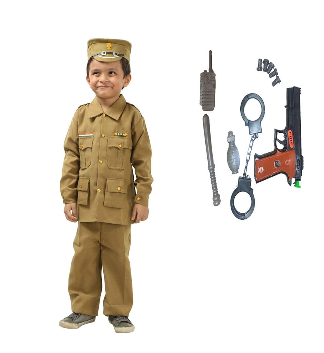 Buy FancyDressWale Police Costume With Police Accessories Toy Set 2 3 buy-fancydresswale-police-costume-with-police-accessories-toy-set-2-3