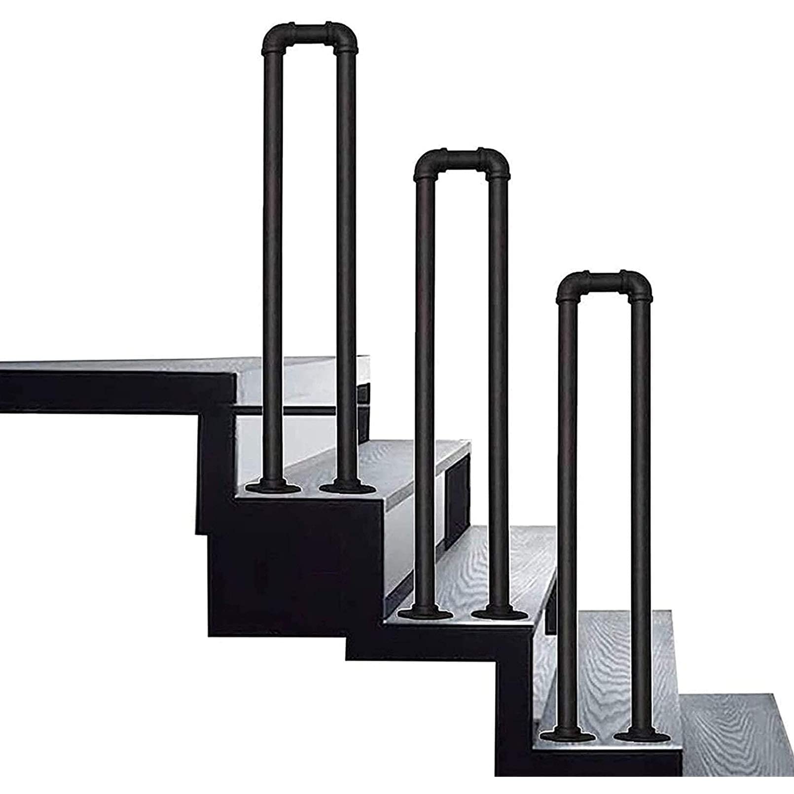 Uringo Industrial Wrought Iron Handrails U Shaped Handrail Arch Stair | Desertcart KUWAIT