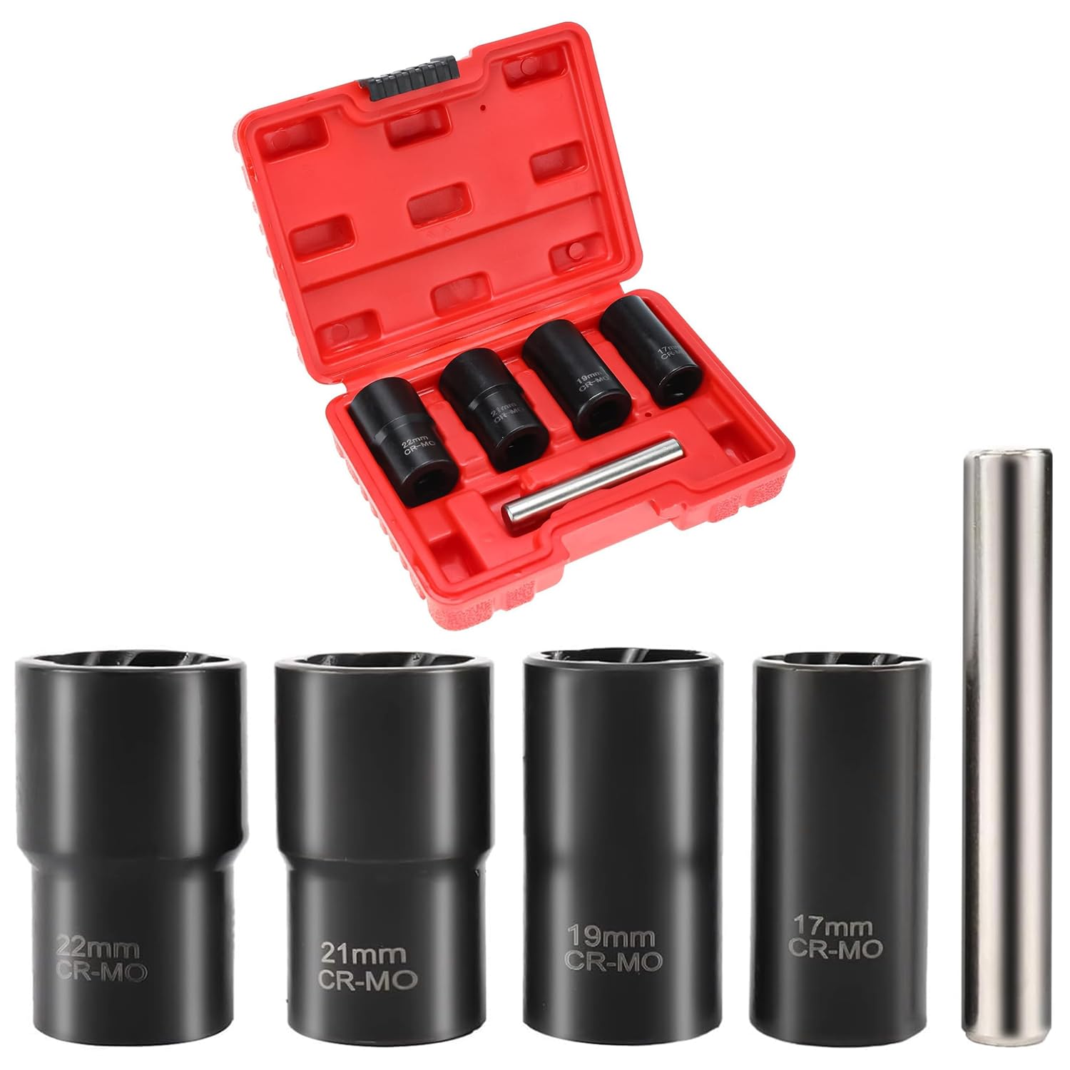 Snapklik.com : BTSHUB Twist Socket Set Lug Nut Remover Extractor Tool