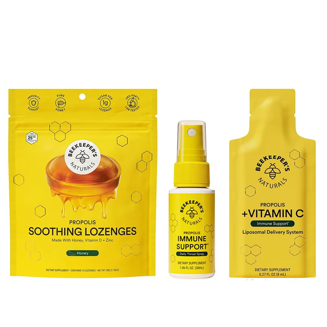 Snapklik.com : Immune Support Kit Propolis Throat Spray - Honey Cough ...