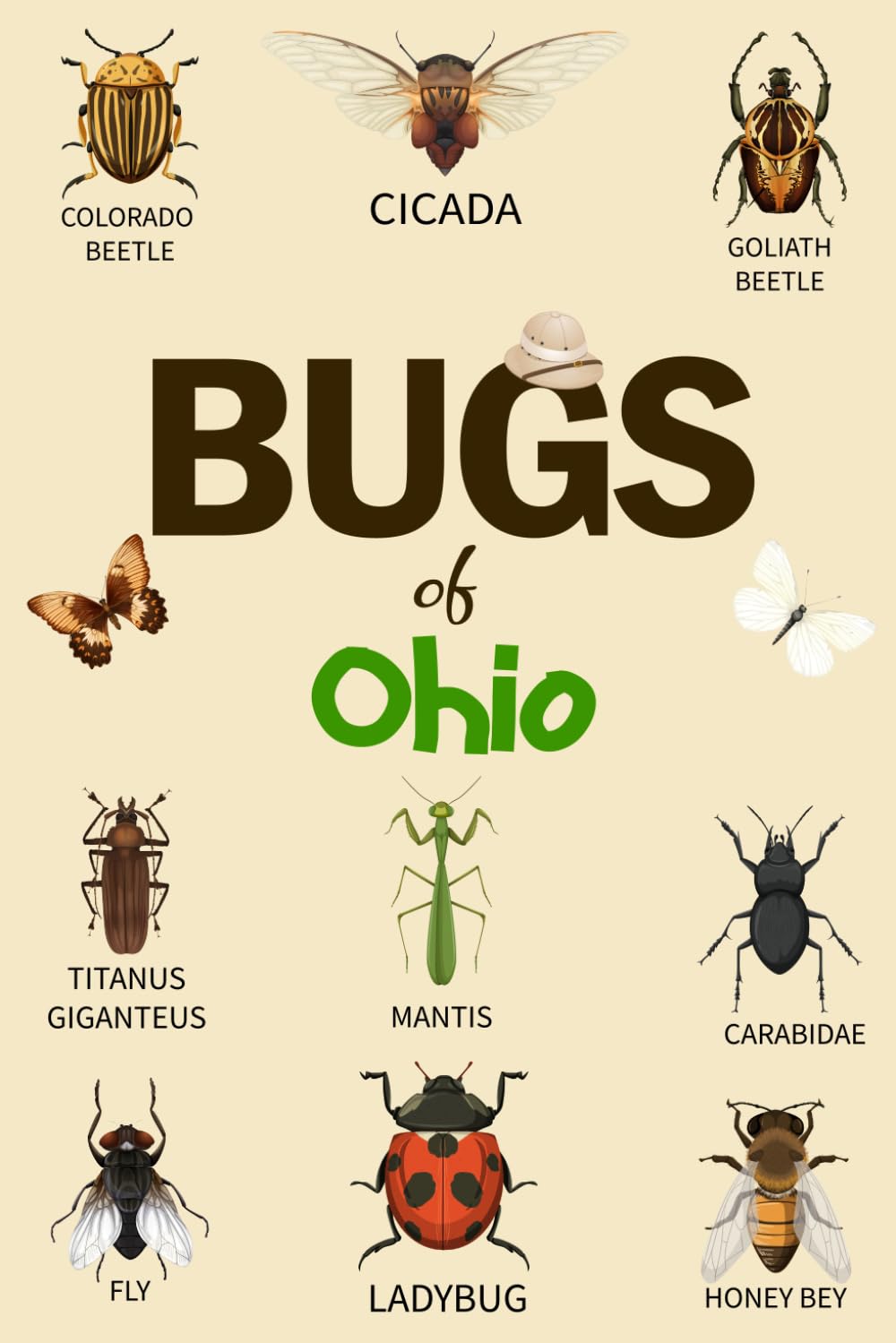 Bug Of Ohio: Identification Log Book for Insect Enthusiasts, Bug ...