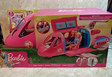 Barbie Toy Airplane Playset, Dreamplane with 15+ Doll-Sized Accessories ...