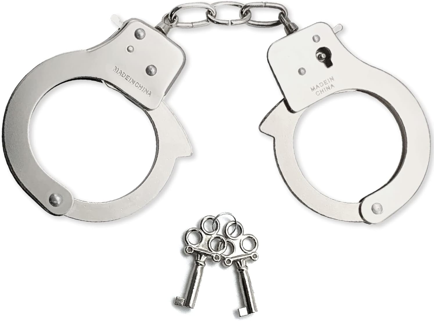 Menottes en Métal avec Clés, Accessoire Cosplay Menotté, Menottes ...