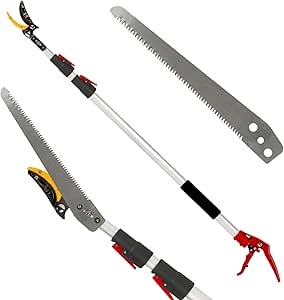 Amazon.com: GATTLELIC 4.6-10 Ft Extendable Tree Pruner with Long Reach Pole Saw, Tree Trimmers ...