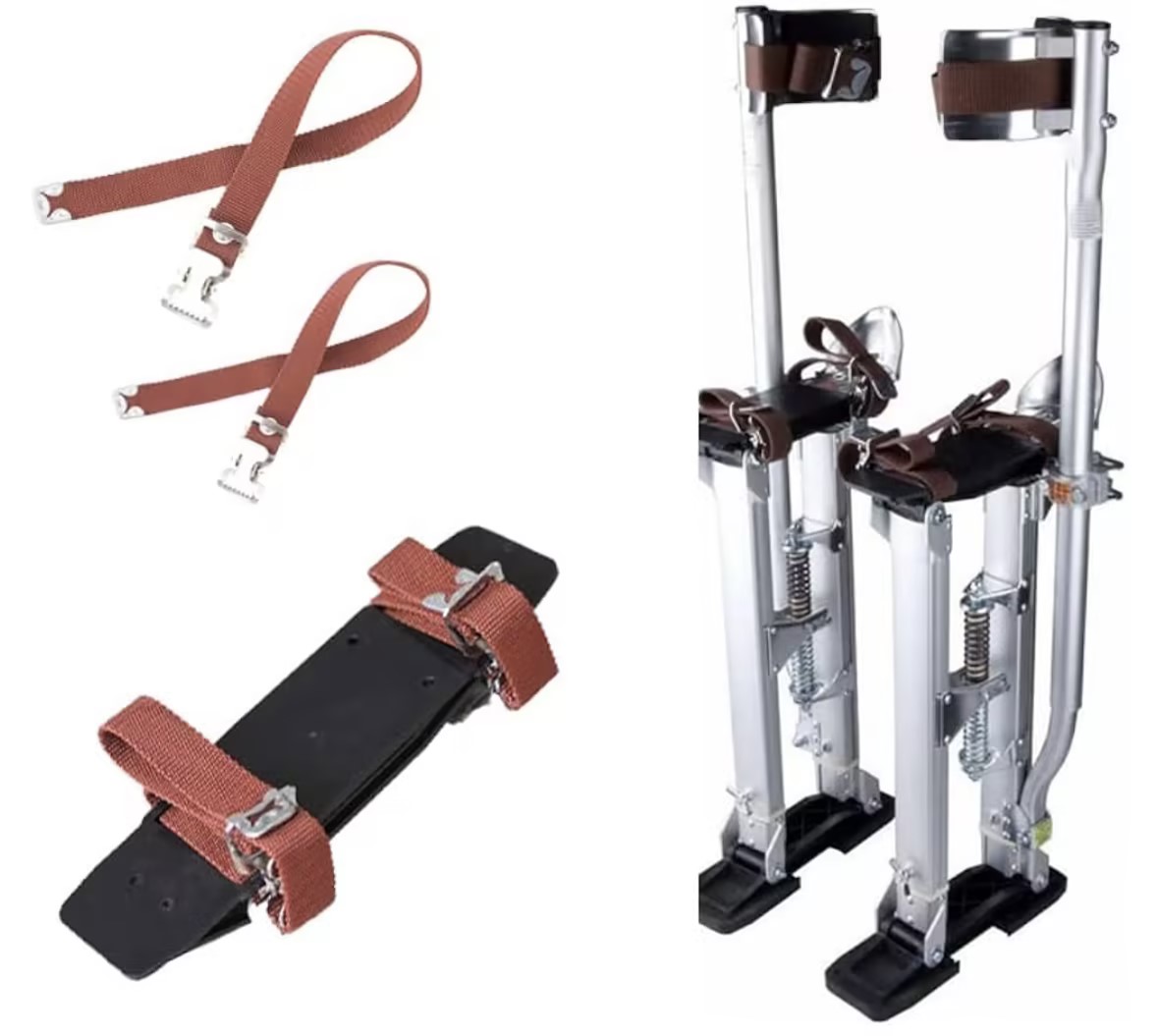 Drywall Stilts QIDITONG 2pcs Adjustable Stilt Straps Drywall Stilt Leg ...