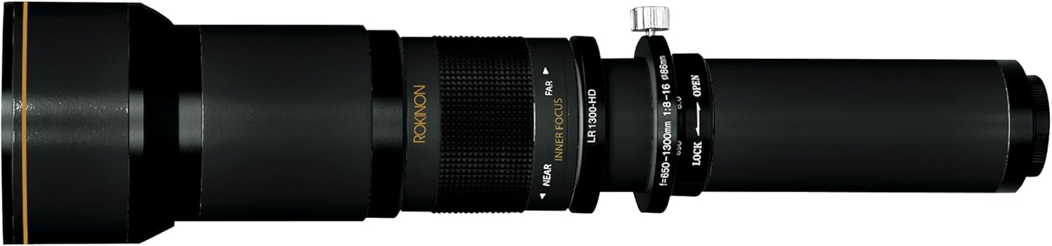 Amazon.com : Rokinon 650Z-B 650-1300mm Super Telephoto Zoom Lens (Black ...