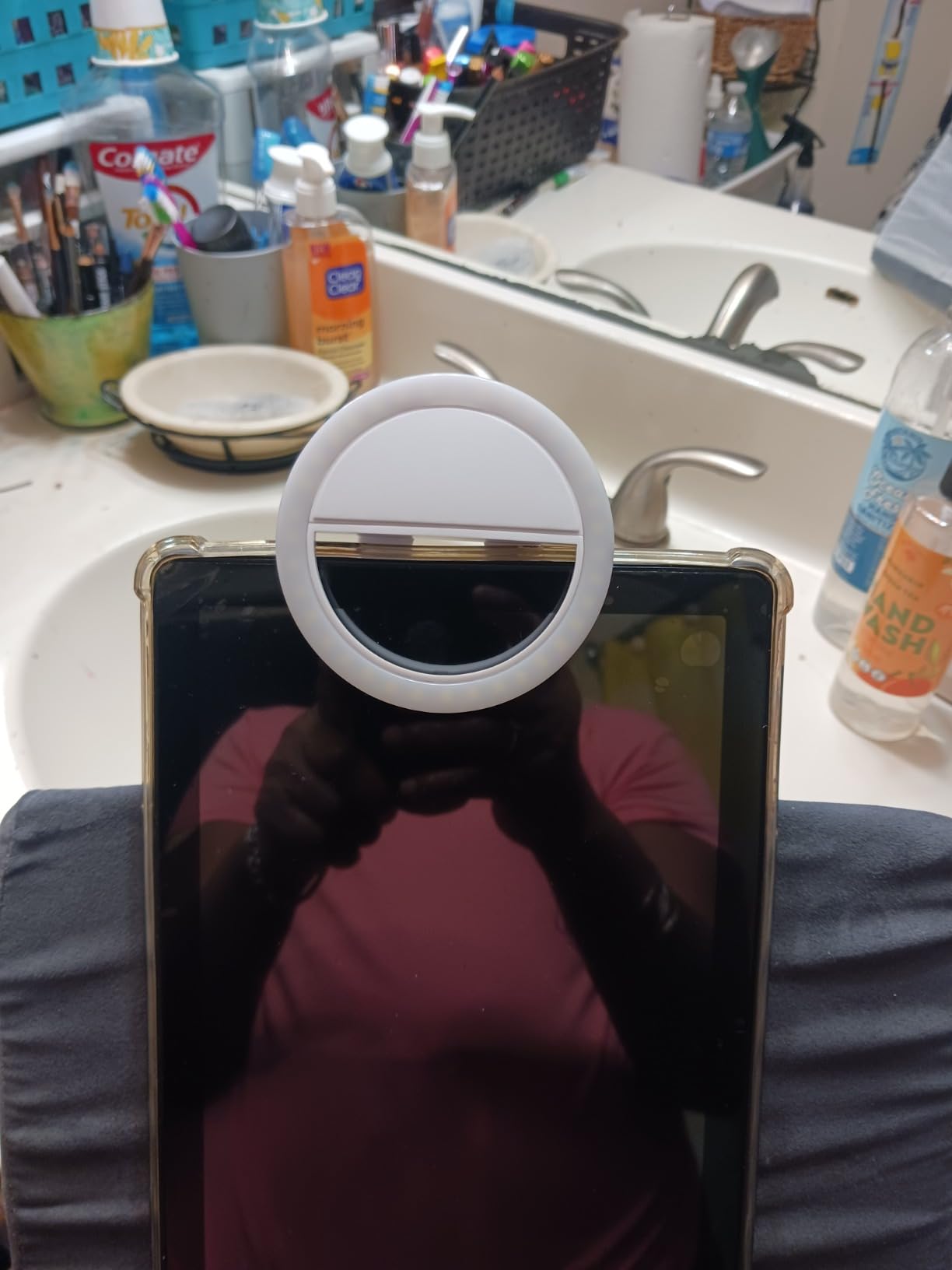 Amazon.com : Clip On Webcam Ring Light for Computer/Laptop Monitor ...