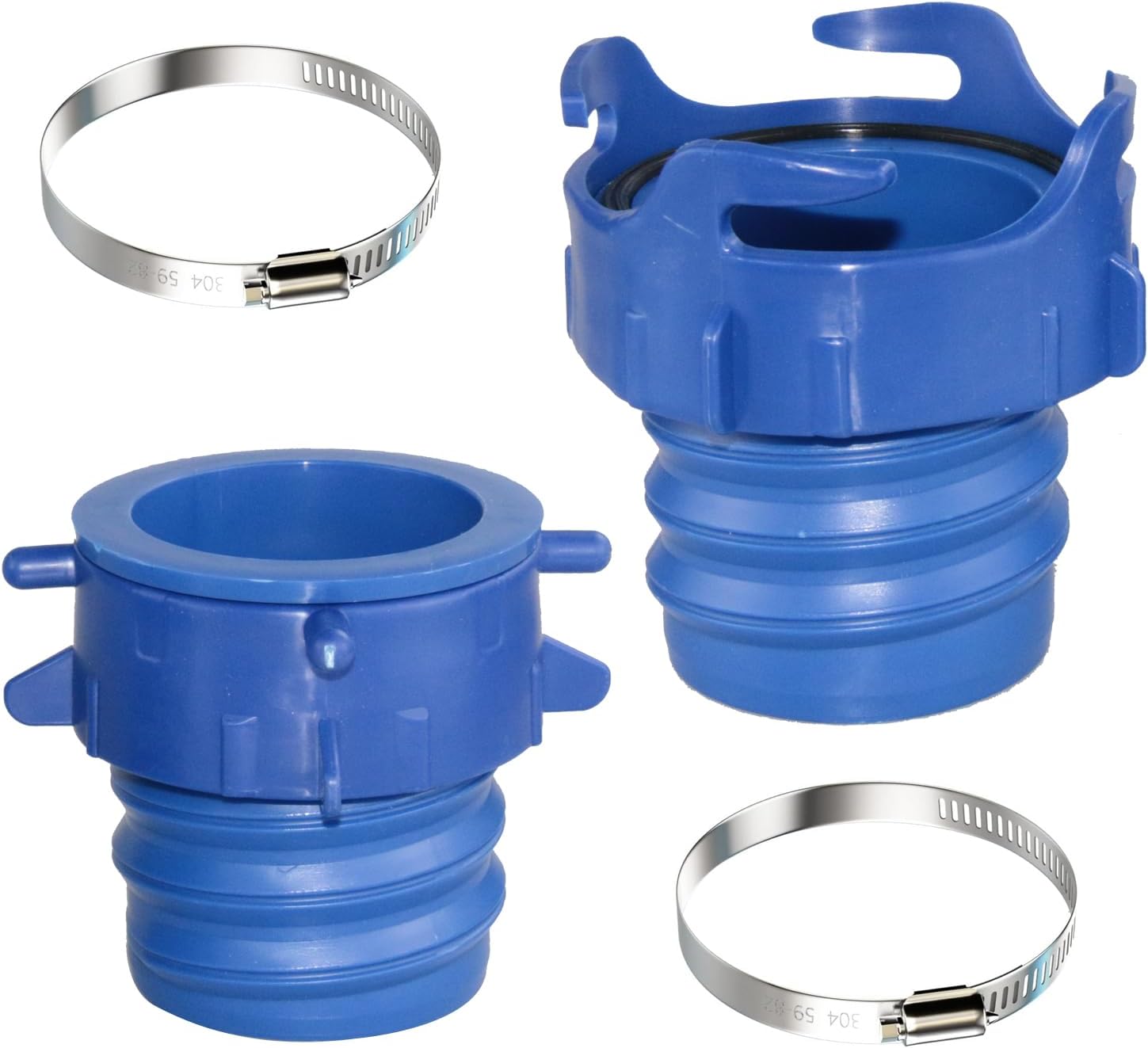 Amazon.com: klpdst RV Sewer Hose Fitting Adapter to PVC – Connects Two ...