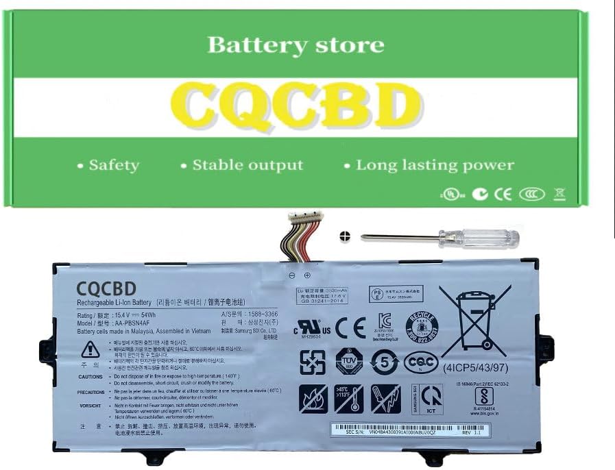 Amazon.com: CQCBD AA-PBSN4AF for Samsung Galaxy Book Flex Alpha ...