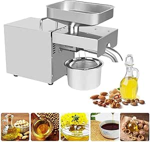 Amazon.com: Automatic Hot/Cold Oil Press Machine Electric Oil Expeller ...