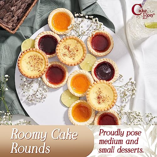 Snapklik.com : Thick, Round Cake Boards, 8-Inch Round White - Sturdy ...