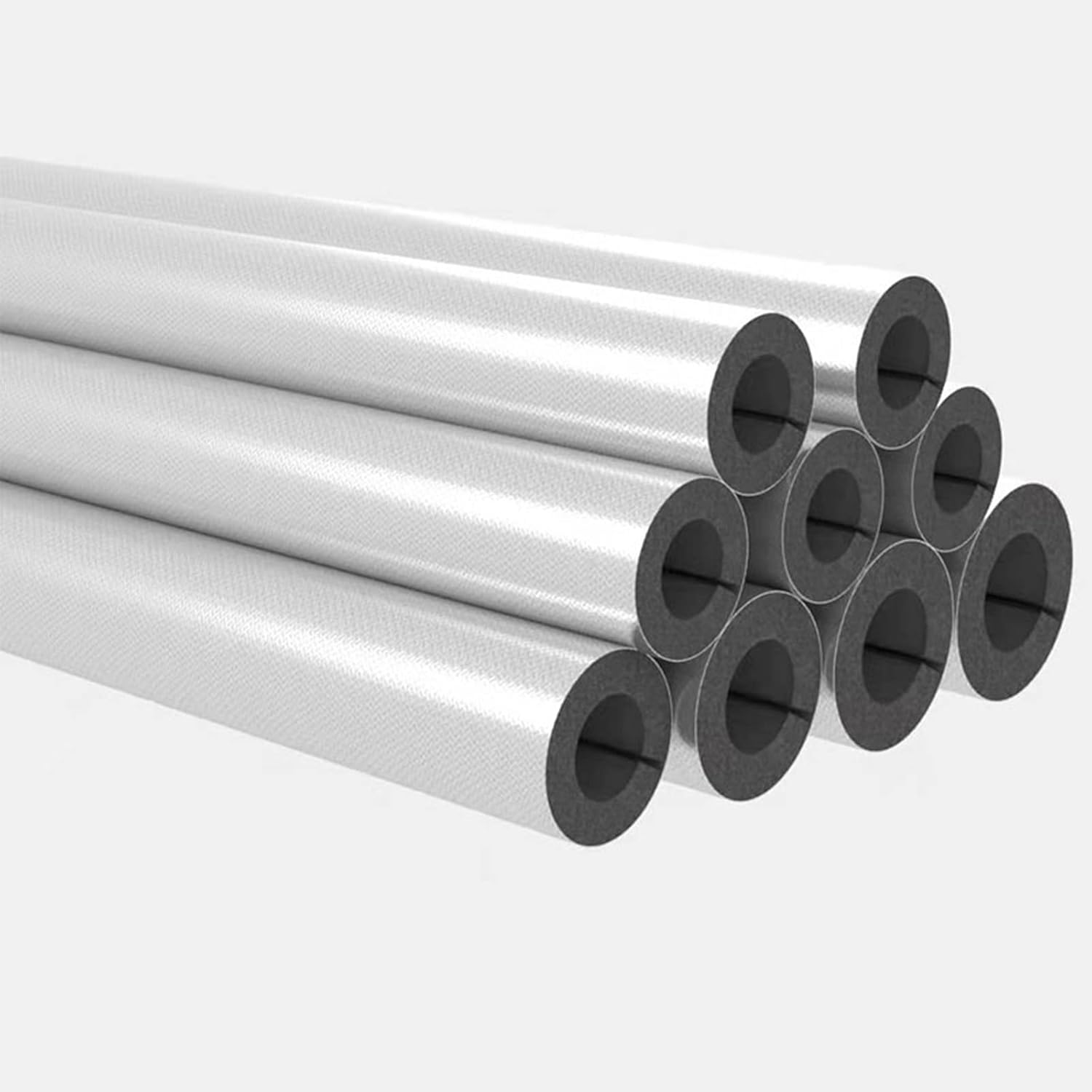 Amazon.co.jp: 断熱パイプスリーブ 防水性と防湿性, 弾力性 フォーム パイプ断熱材, 難燃性日焼け止め 不凍 遮音材 インストールが簡単 屋内および屋外の水道管, 内径 48mm ...