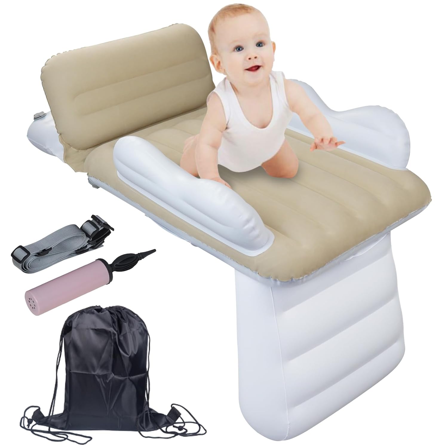 Amazon.com: Sunlisky Inflatable-Toddler-Travel-Bed for Airplane Car ...