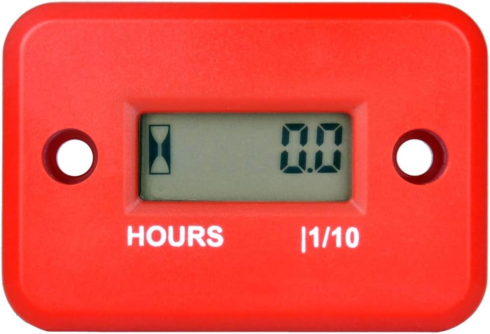 Runleader Digital LCD Waterproof Hour Meter for Small Engine,Track Oil ...