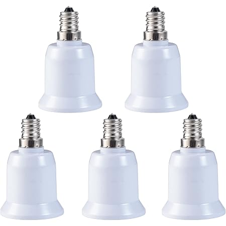 Amazon.co.jp: E11口金変換 アダプタ E11 → E26 へ 電球ソケット の 口金 E11 → E27 変換 ソケットアダプター 5個 : ホビー
