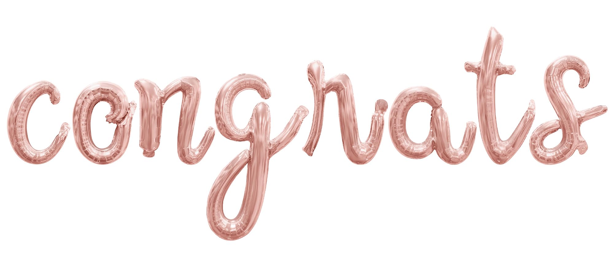 Amazon.com: Cursive Script Letter Balloons - CONGRATS 16" Inch Alphabet ...