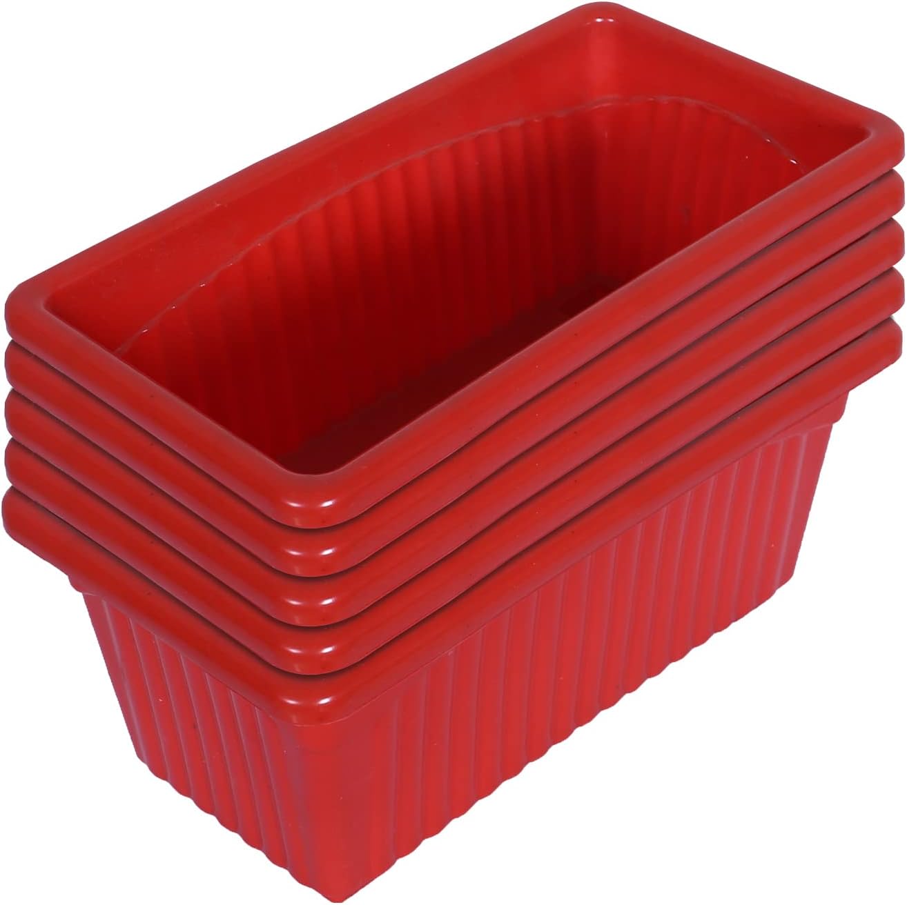 Green Live® Plastic Rectangular Planter with Tray Pot Brown Color ...